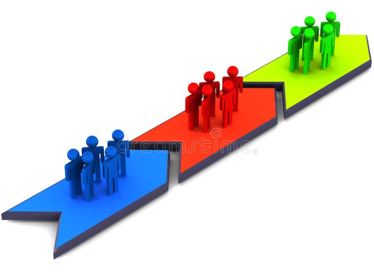 Process chain workgroups stock illustration. Illustration of bpmn ...