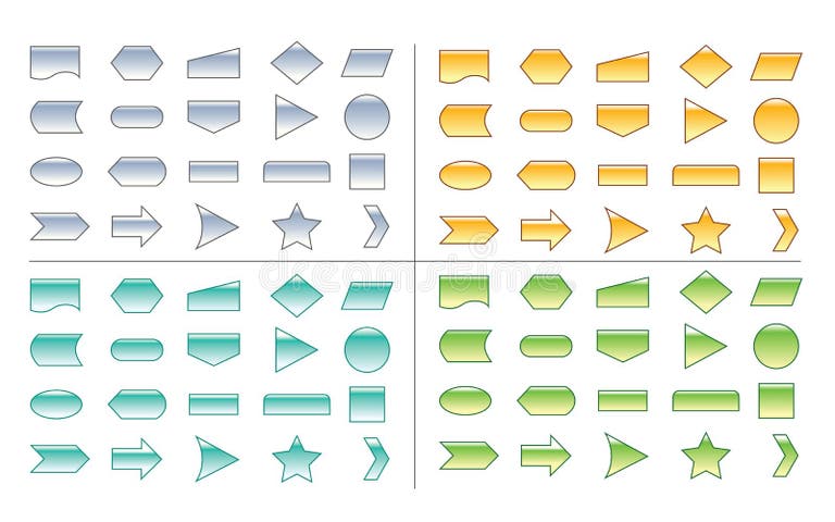 Process Flowchart Shapes Stock Illustrations – 433 Process Flowchart ...