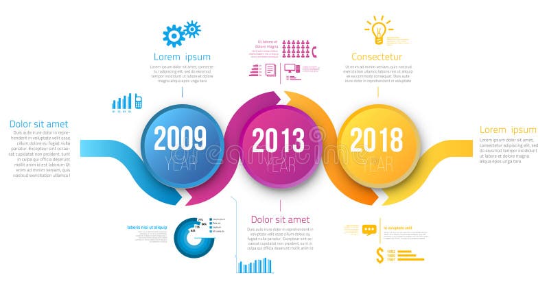 Process Charts with Steps Infographics Stock Vector - Illustration of ...