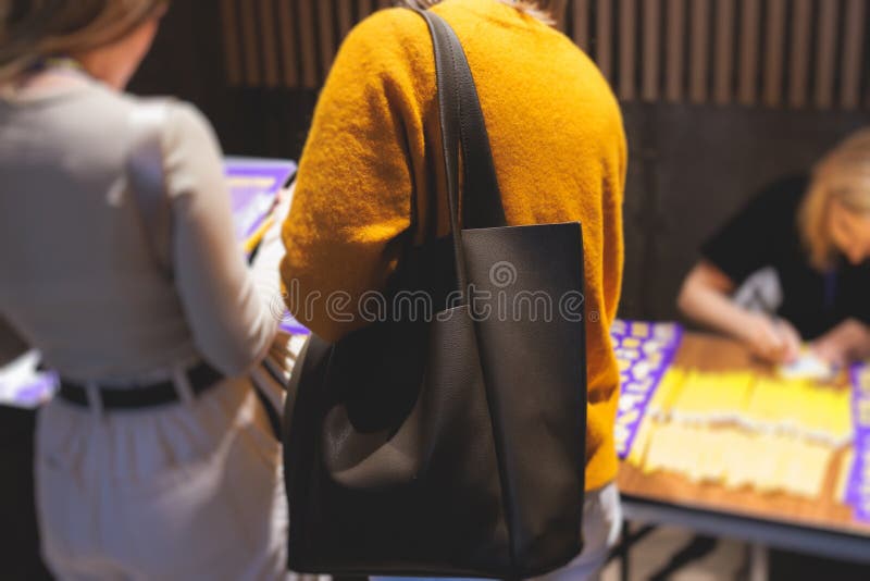 Process of Checking in on a Conference Congress Forum Event ...