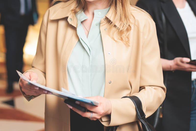 Process of Checking in on a Conference Congress Forum Event ...