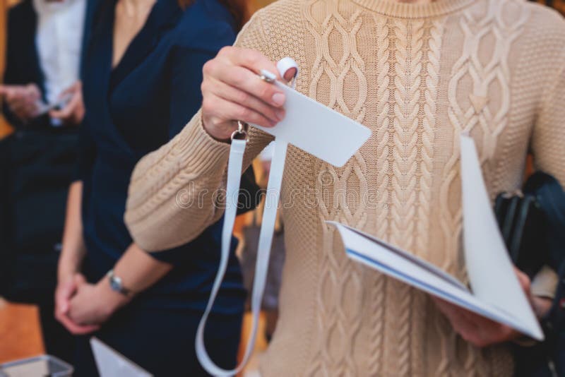 Process of Checking in on a Conference Congress Forum Event ...