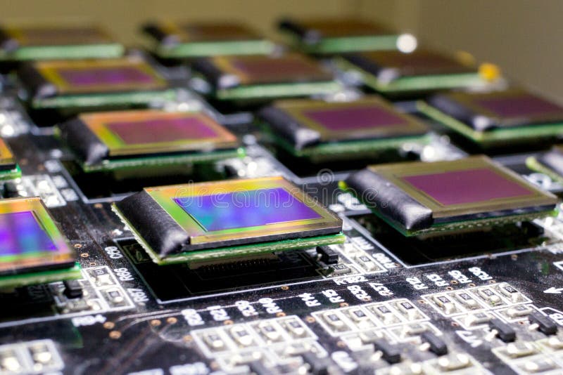 The Process of Checking Several Oled Displays of White Color on the ...