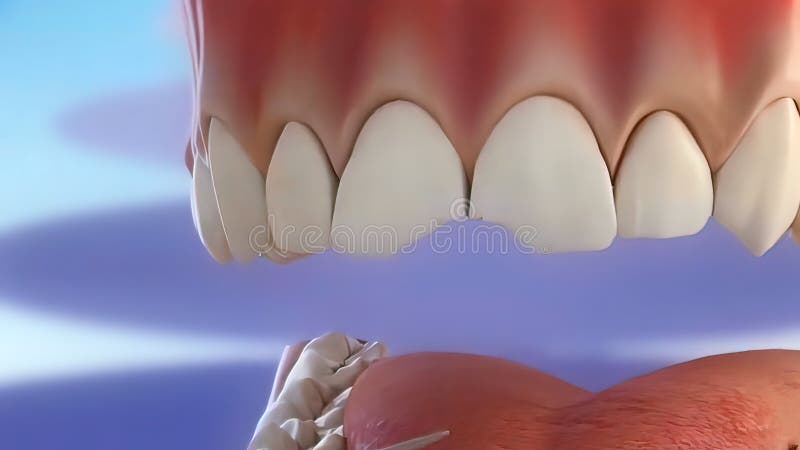 The Process of Chipping Damaged Teeth Stock Illustration - Illustration ...