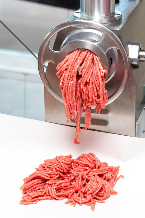 Process of Chopped Beef and Pork Stock Image - Image of closeup, food ...