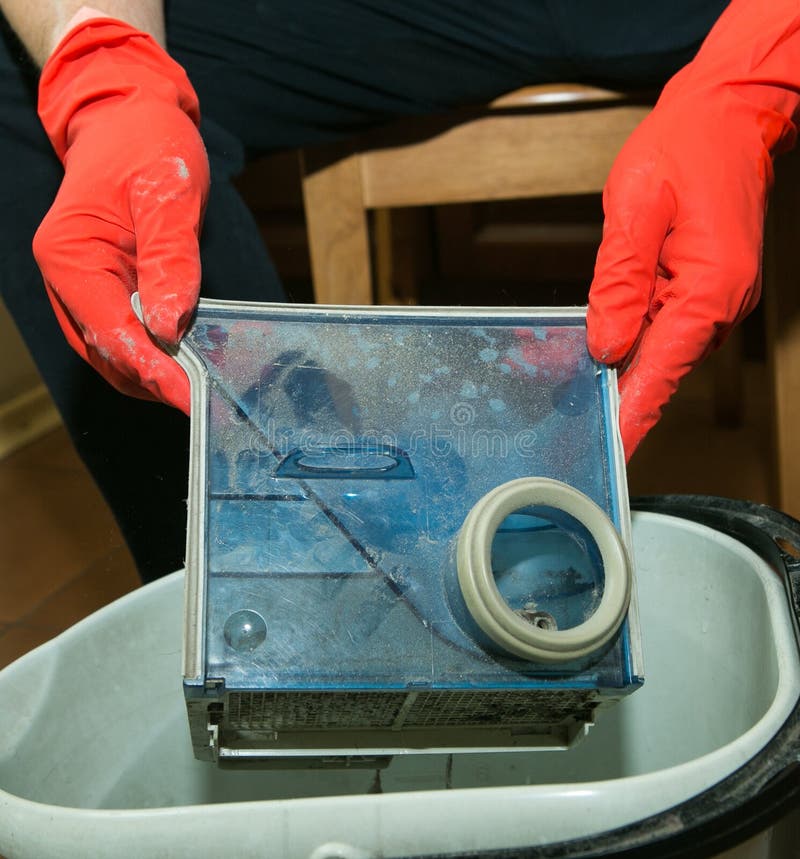 The Process of Cleaning a Room with a Vacuum Cleaner with an Aquafilter ...