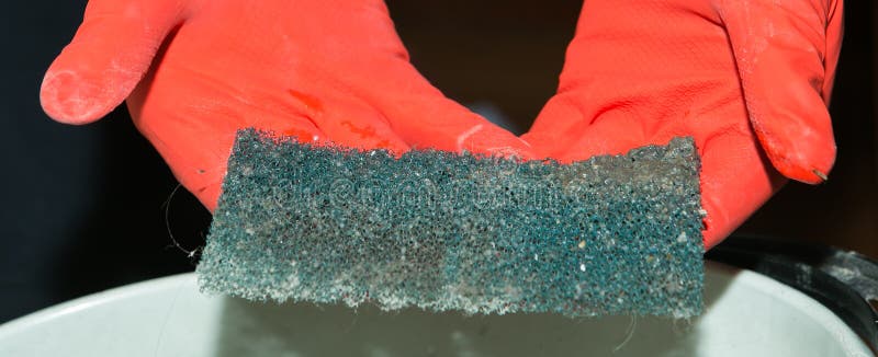 The Process of Cleaning a Room with a Vacuum Cleaner with an Aquafilter ...