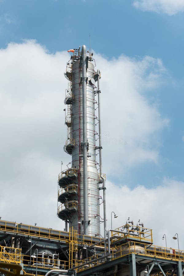Process Columns of Natural Gas Plant Stock Photo - Image of ...