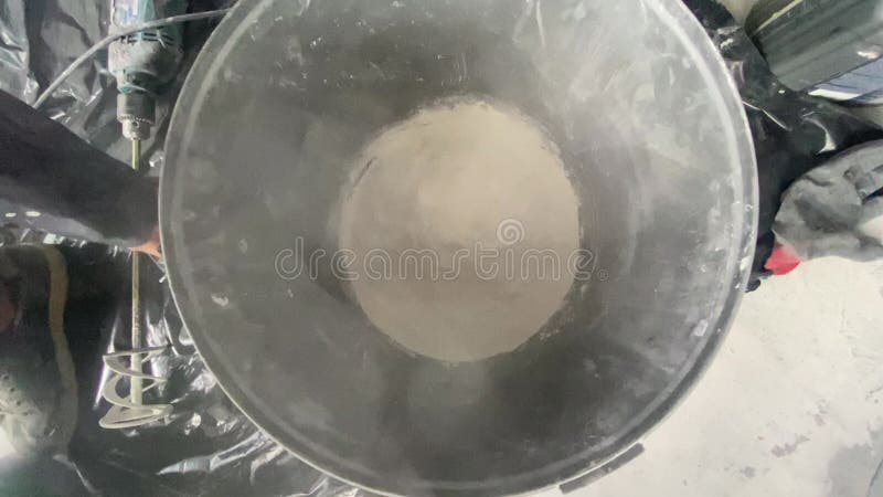 The Process of Combining the Ingredients of the Building Mixture Stock ...