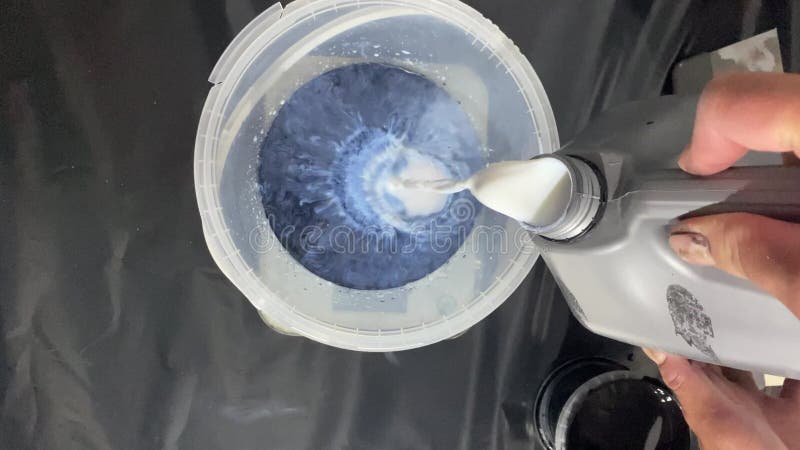 The Process of Combining the Ingredients of the Building Mixture Stock ...