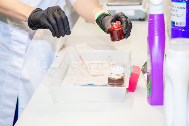 The Process of Conducting Experiments in the Laboratory Stock Photo ...