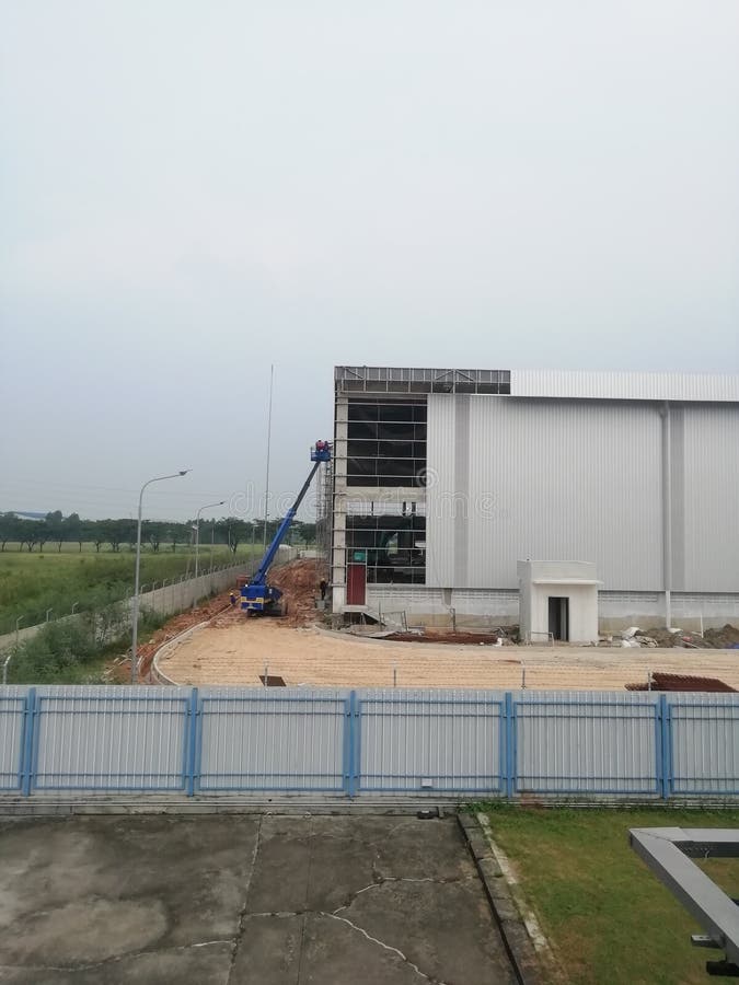 The Process of Constructing a New Building Stock Image - Image of ...