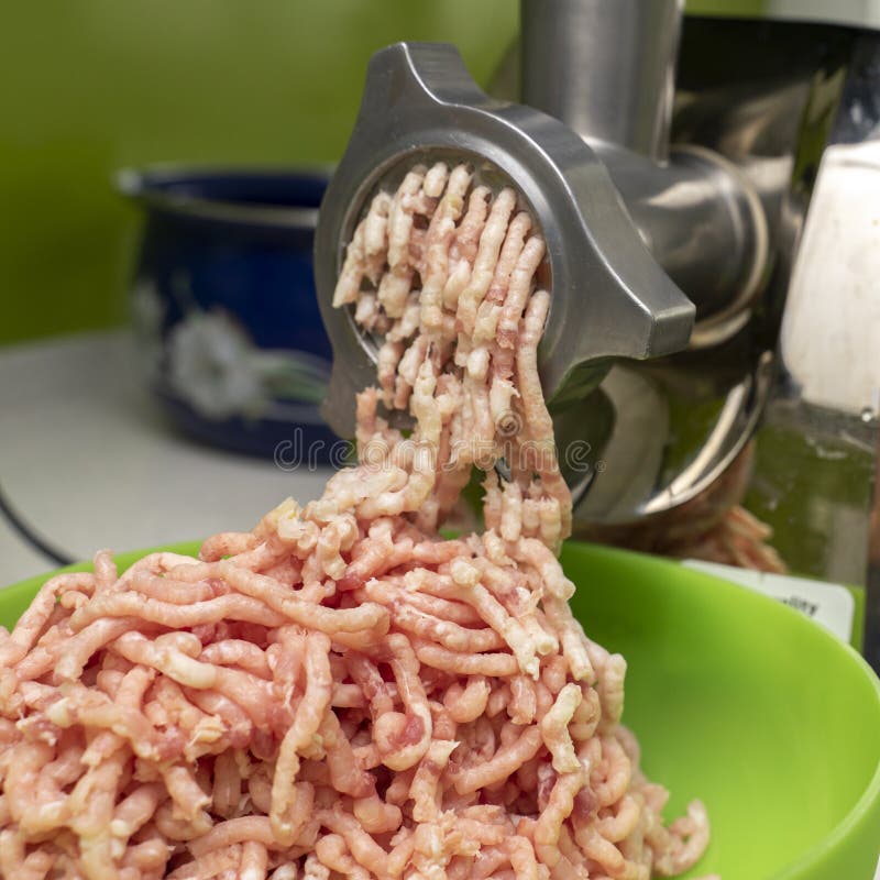 The Process of Cooking Minced Meat Stock Image - Image of domestic ...