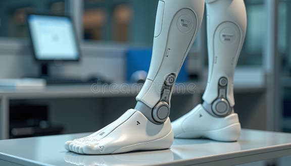 The Process of Creating a Bionic Prosthetic Leg in the Laboratory. the ...