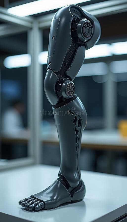 The Process of Creating a Bionic Prosthetic Leg in the Laboratory. the ...