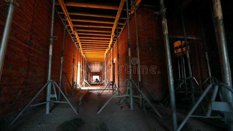 Inside a Building Under Construction. Construction Industry. the ...