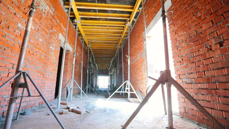 Inside a Building Under Construction. Construction Industry. the ...