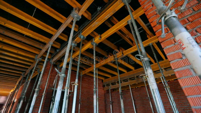 Inside a Building Under Construction. Construction Industry. the ...