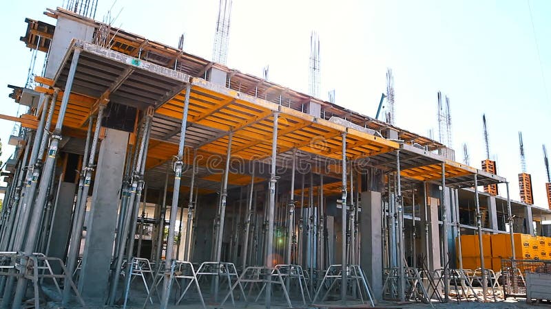 The Process of Creating a Floor. Formwork Flooring. Interior of a ...