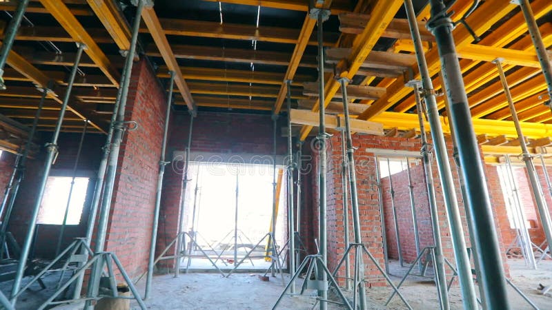 Formwork for Creating Reinforced Concrete Slabs. Construction Equipment ...