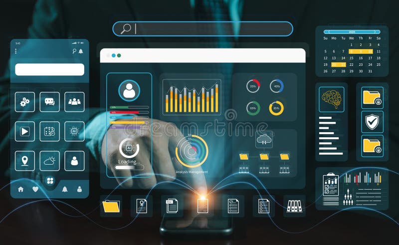 Process of Creating an Interface for a Mobile App. User Interface and ...