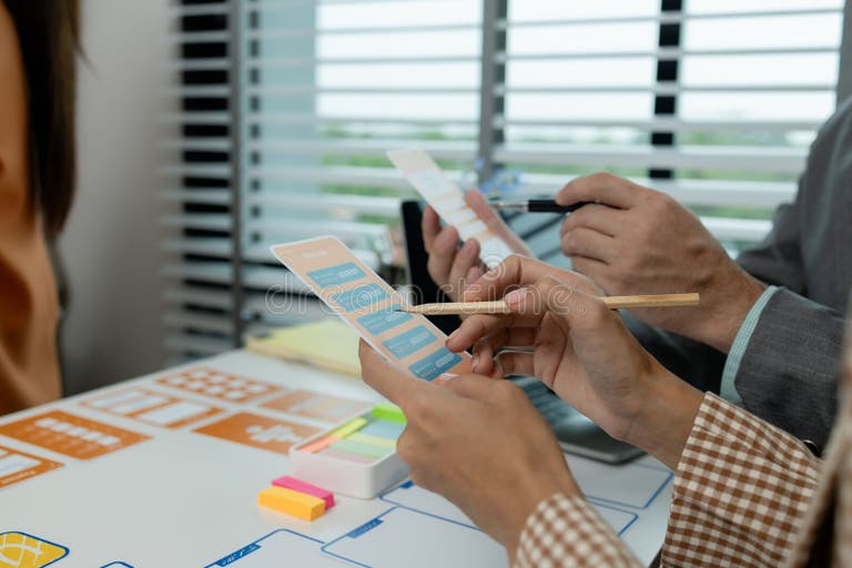 Process Of Creating An Interface For A Mobile App User Interface And Experience Concept Ux Ui