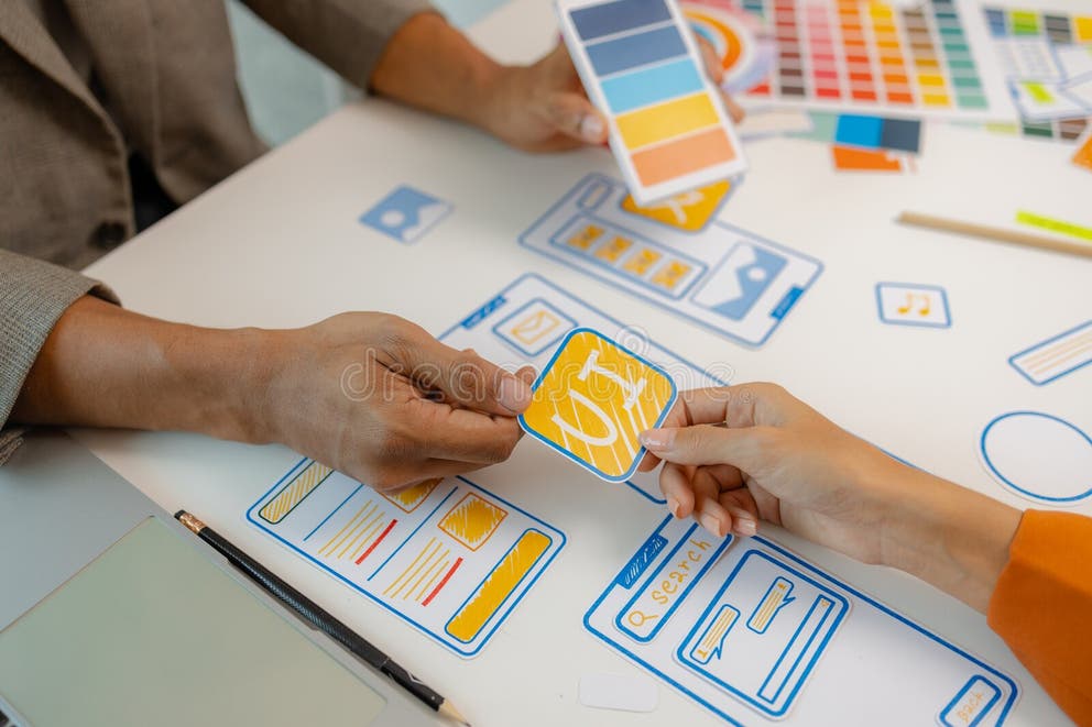 Process Of Creating An Interface For A Mobile App User Interface And