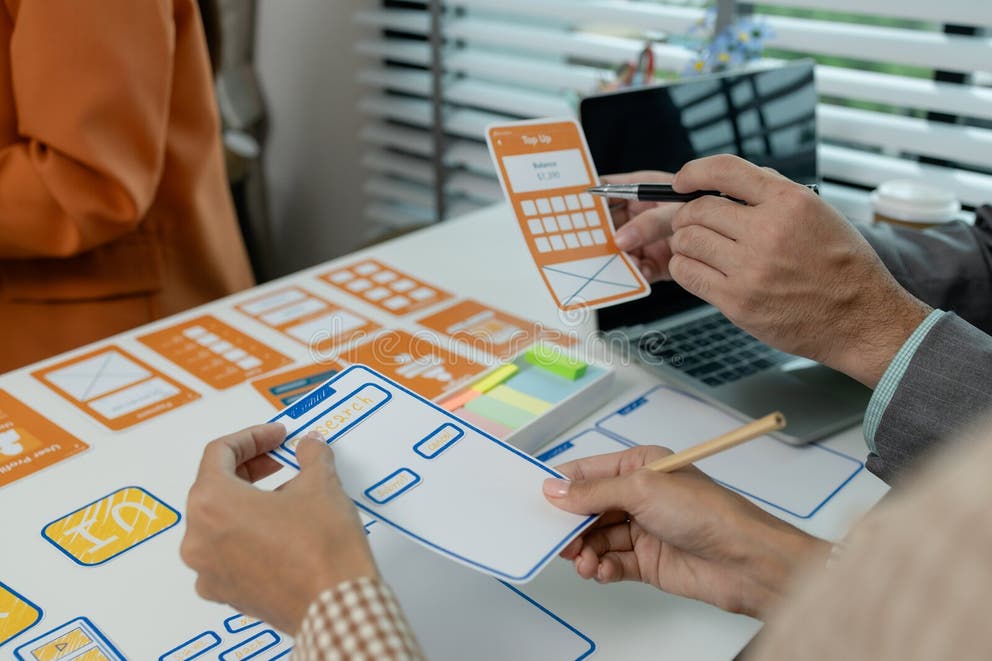 Process of Creating an Interface for a Mobile App, User Interface and ...
