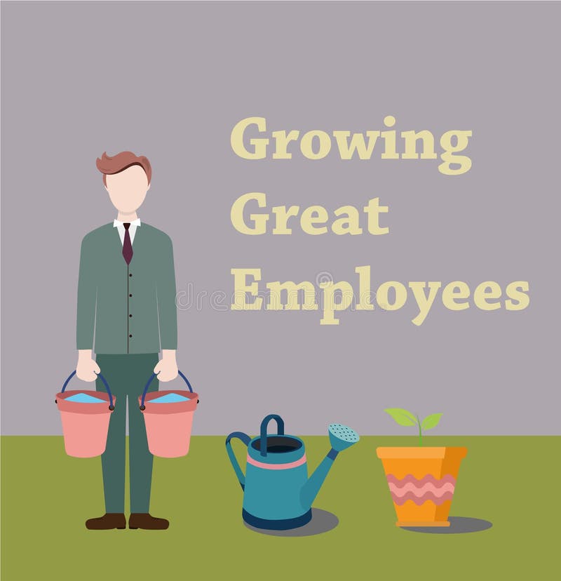 The Process of Creating New Worker Stock Vector - Illustration of ...