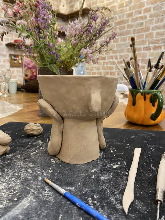 The Process of Creating Pottery. Stock Image - Image of creating ...