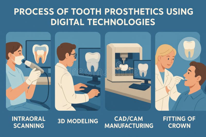 Process of Creating Tooth Prosthetics Using Digital Technologies for ...