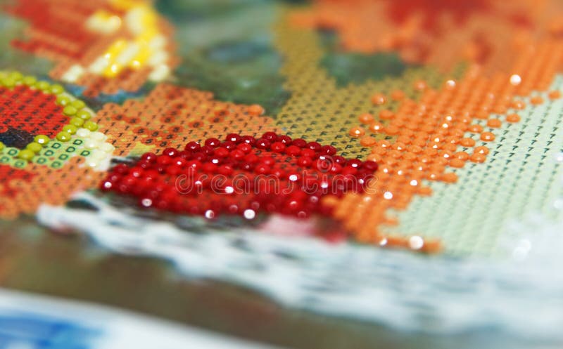 Process of Creation of Diamond Painting 3d from Round Rhinestones ...