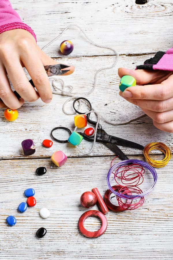 Process of Creative Needlework Stock Image - Image of beauty, industry ...