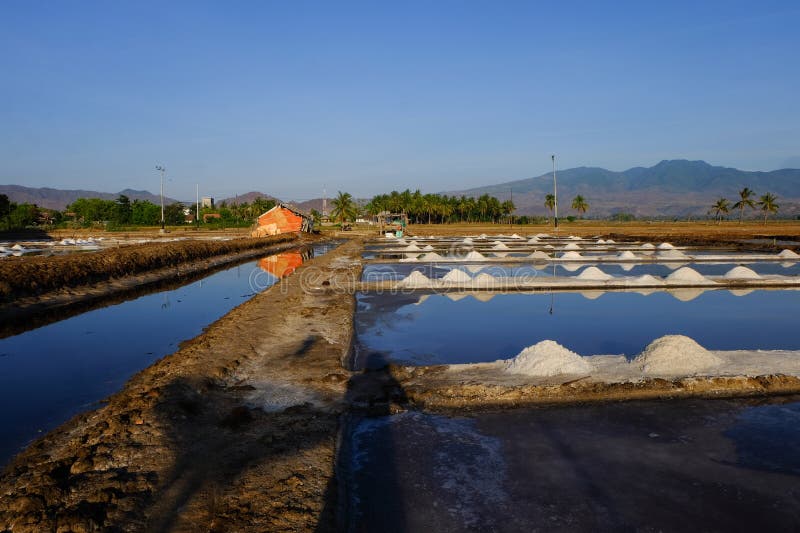 The Process of Crystallization of Sea Water into Salt in the ...