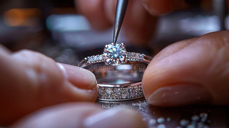 The Process of Cutting Diamonds on a Machine. Grinding a Diamond on a ...