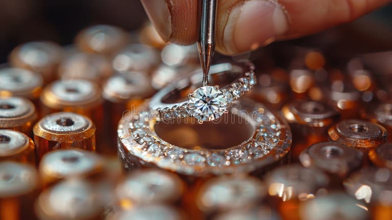 The Process of Cutting Diamonds on a Machine. Grinding a Diamond on a ...