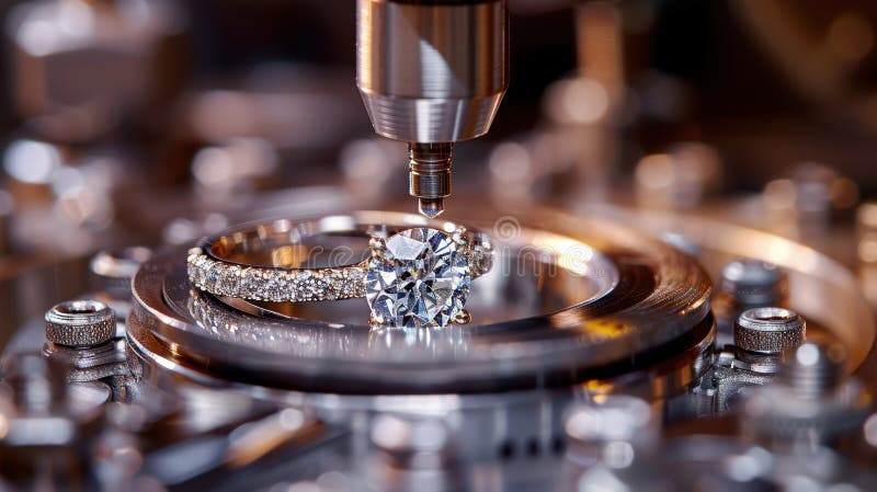 The Process of Cutting Diamonds on a Machine. Grinding a Diamond on a ...