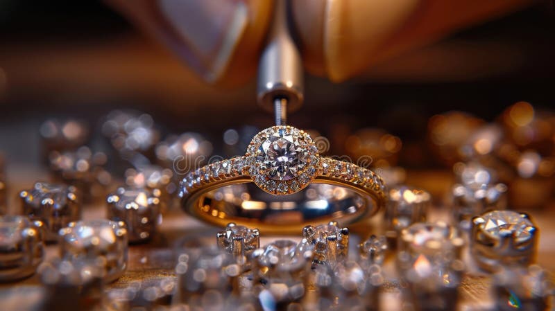 The Process of Cutting Diamonds on a Machine. Grinding a Diamond on a ...