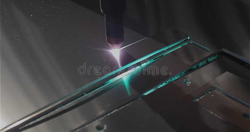The Process of Cutting a Metal Part with a Plasma Cutter. Plasma ...