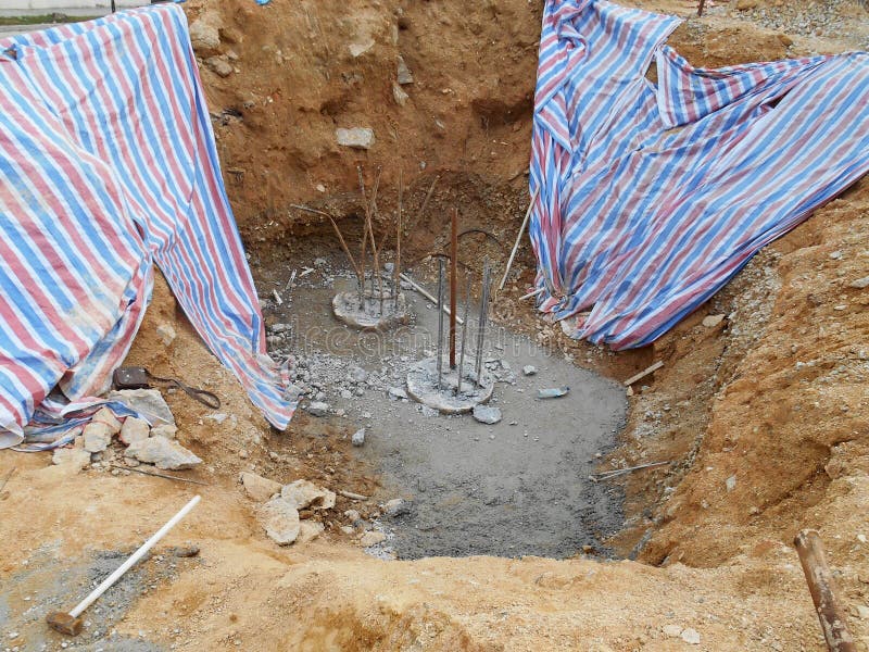 The Process of Cutting Piles after the Completion of Building ...