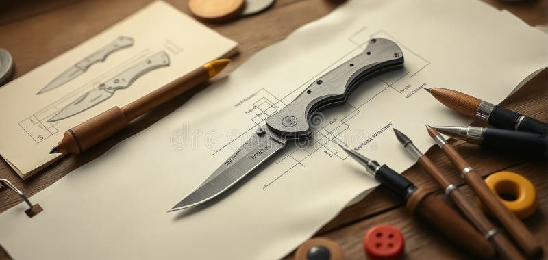 The Process of Developing a New Model of a Folding Knife. Industrial ...