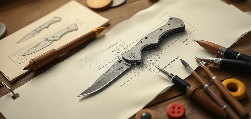 The Process of Developing a New Model of a Folding Knife. Industrial ...