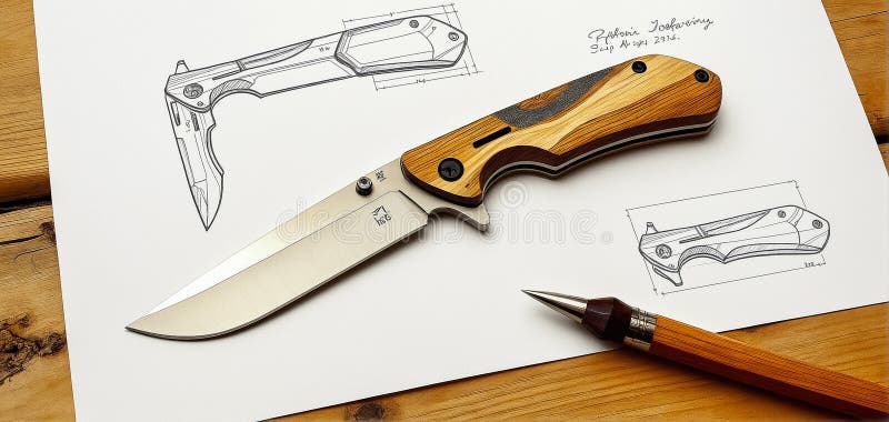 The Process of Developing a New Model of a Folding Knife. Industrial ...