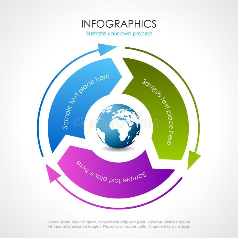 Vector process diagram stock vector. Illustration of blank - 30140014