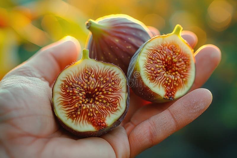 Symbiosis of Nature and Man: Cut Figs Show the Inner Beauty of Nature ...