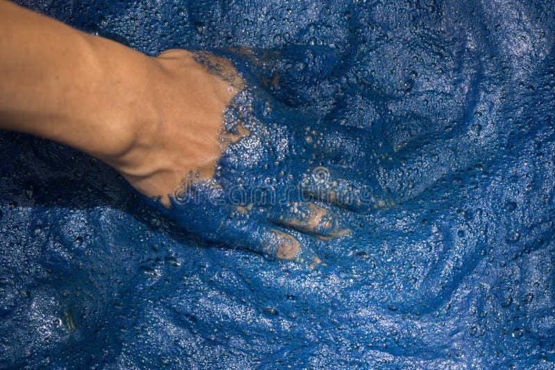 Process dye indigo color stock photo. Image of cloth - 127462528