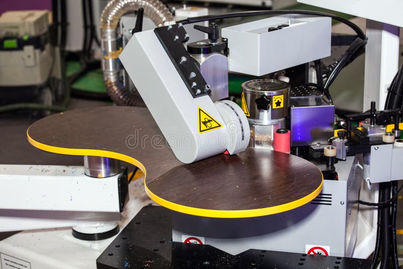 Process of Edging and Panel Materials Stock Image - Image of achieve ...