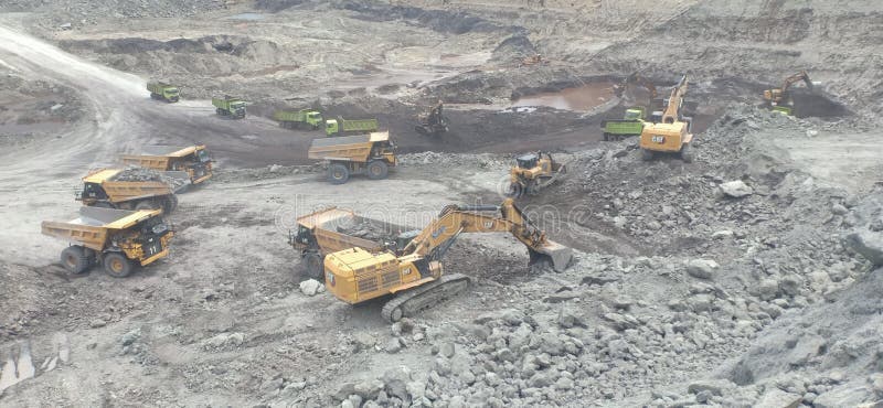 Process of Extracting Coal in Mining in Indonesia Editorial Stock Image ...