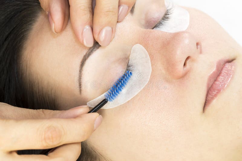 The Process of Eyelash Extensions Stock Photo - Image of lashes, create ...