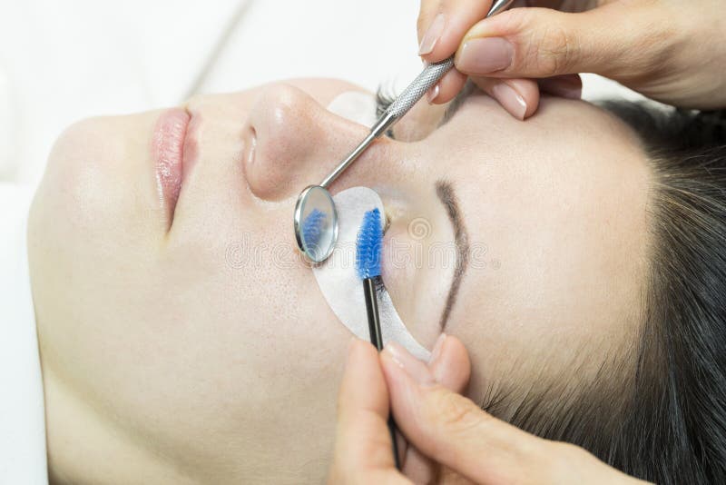 The Process of Eyelash Extensions Stock Photo - Image of extensions ...